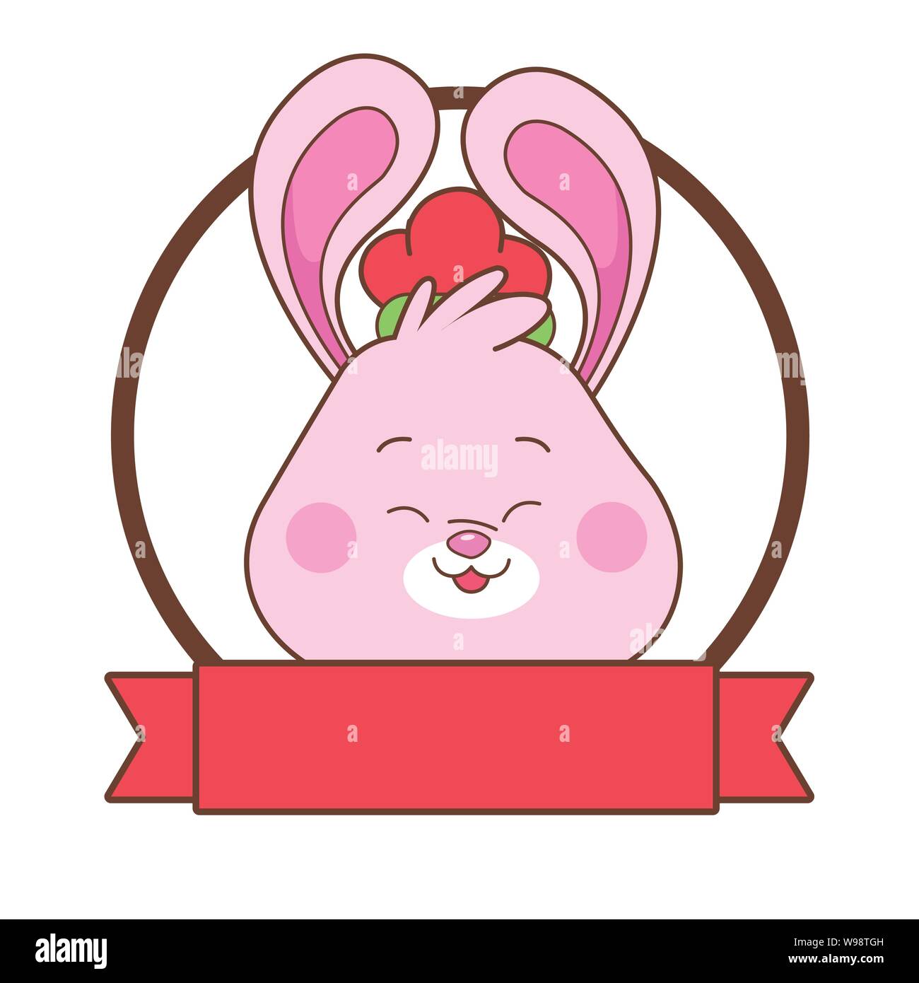 Mid autumn rabbit face cartoon Stock Vector Image & Art - Alamy