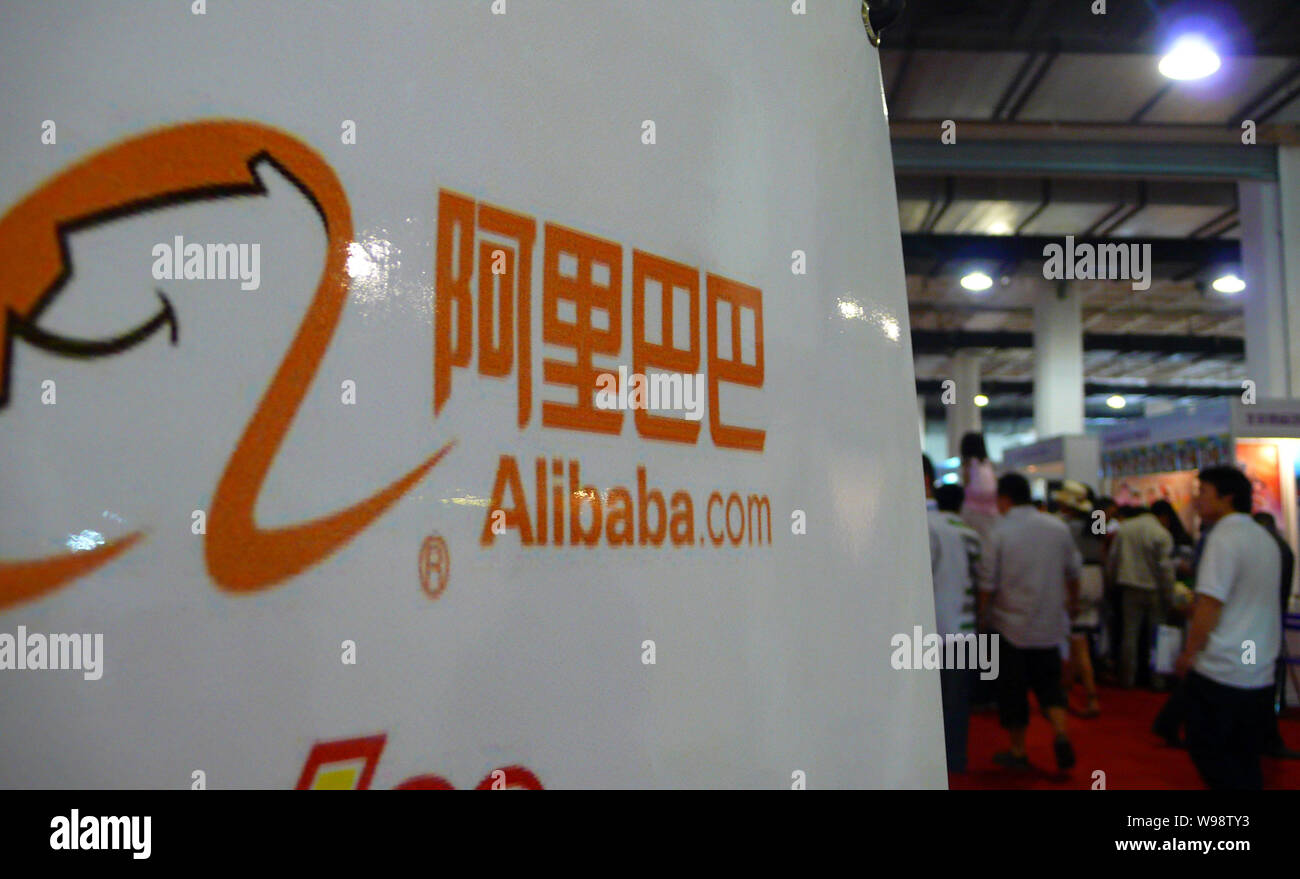 --File--View of the stand of Alibaba during a fair in Beijing, China, 7 ...