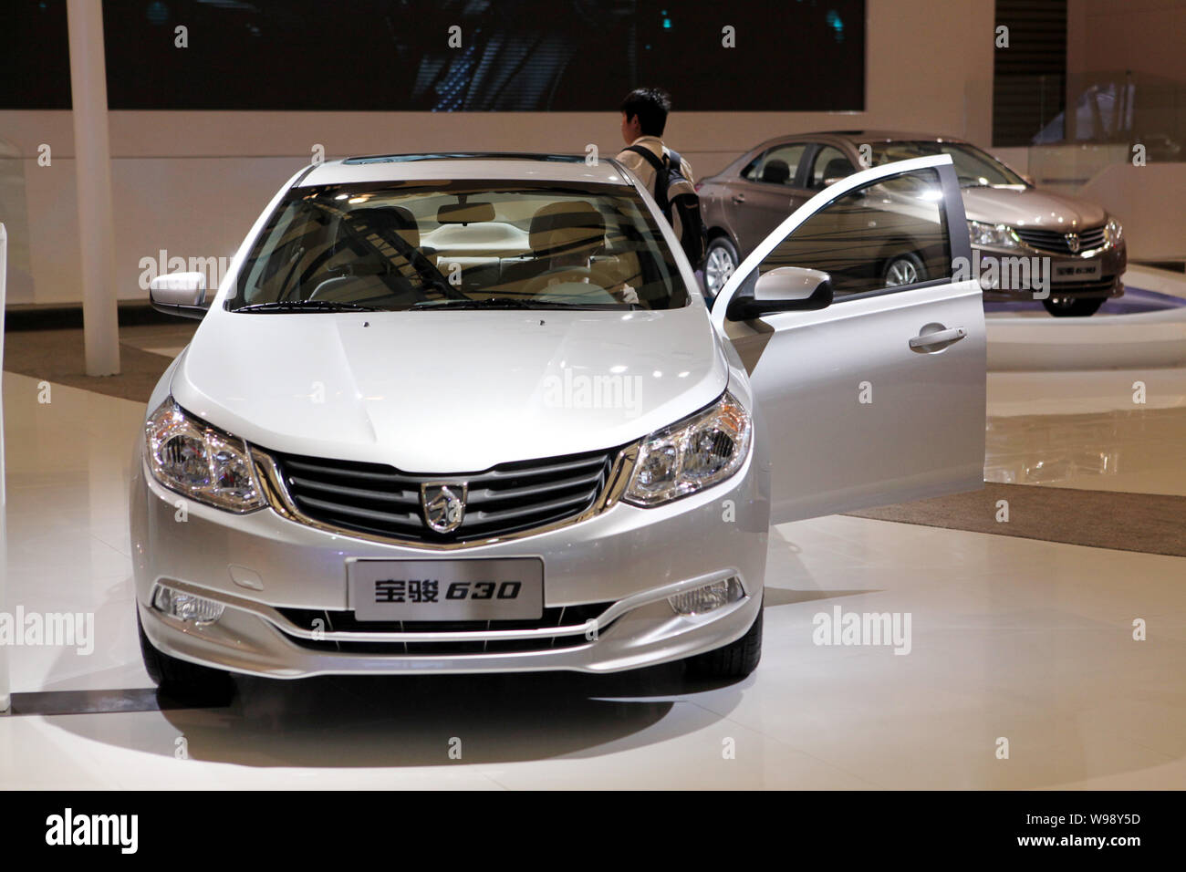 --FILE--The SGMW (SAIC-GM-WULING) Baojun 630 is seen on display at the ...