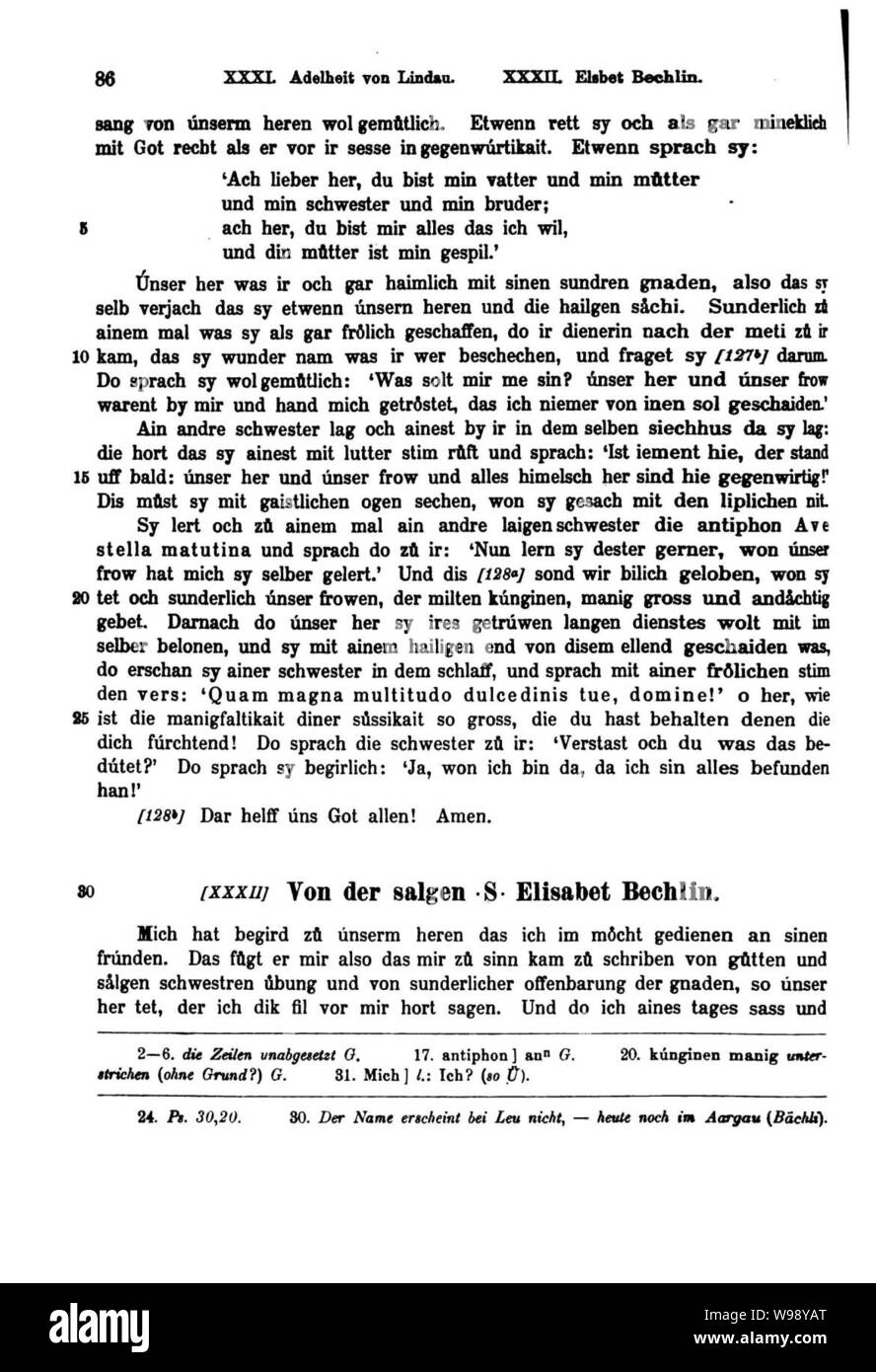 Deutsche Texte des Mittelalters VI 111 Stock Photo - Alamy