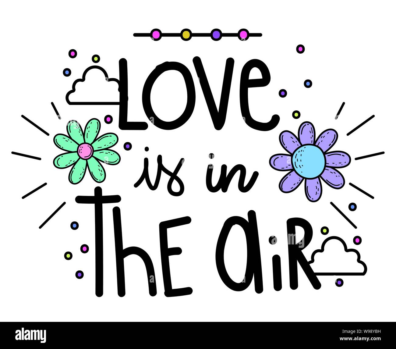 handwritten messages phrase white background design vector illustration ...