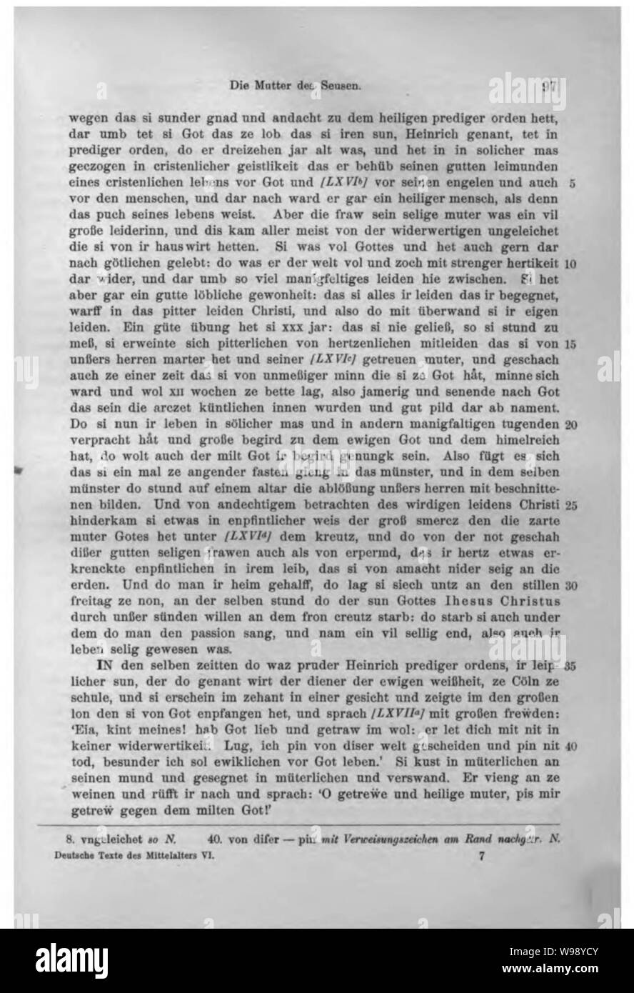 Deutsche Texte des Mittelalters VI 122 Stock Photo - Alamy