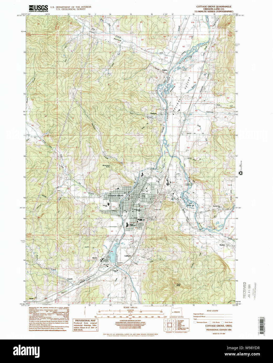 Map of cottage grove hi-res stock photography and images - Alamy