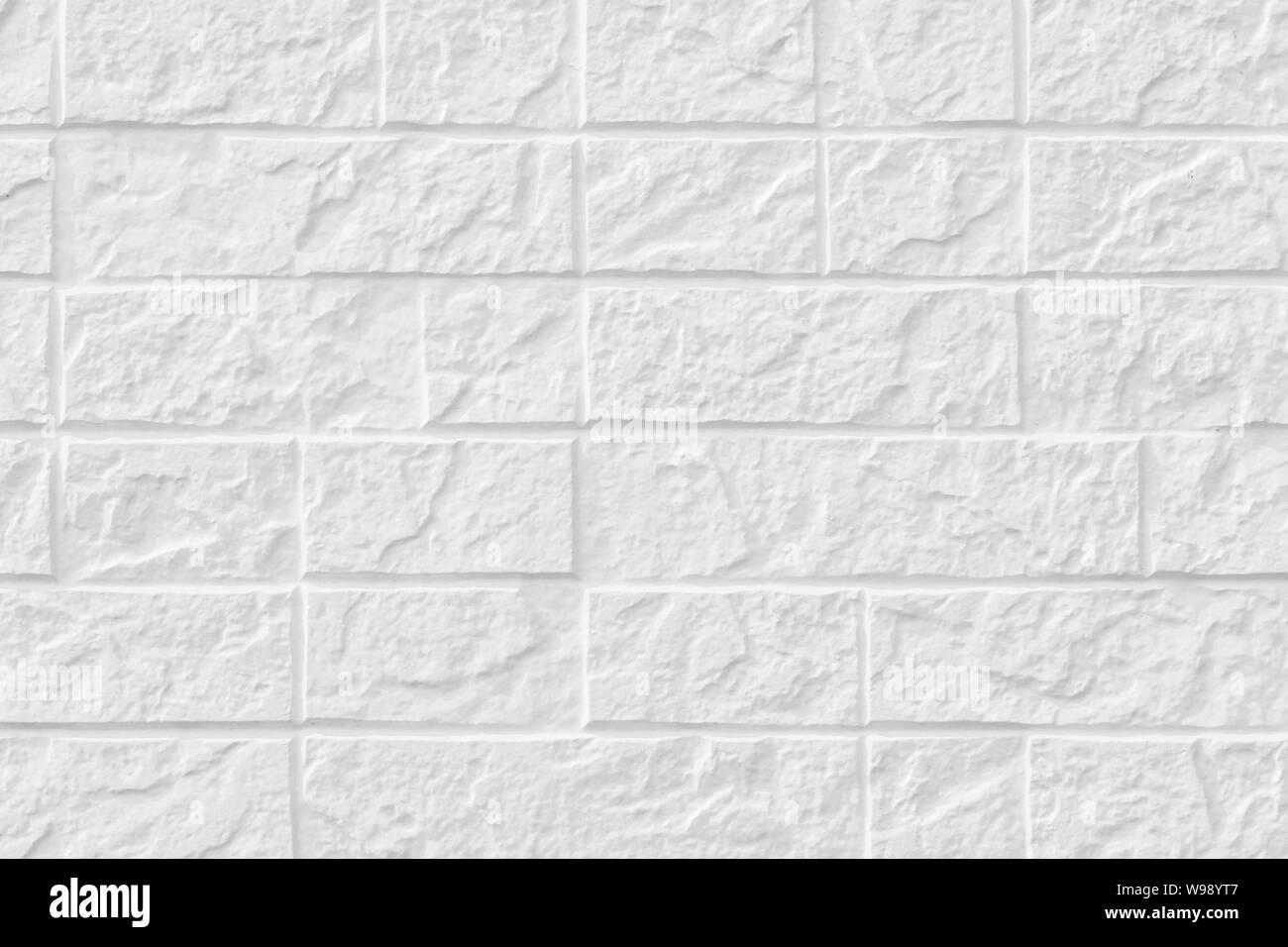 White concrete brick wall pattern texture for background Stock Photo ...