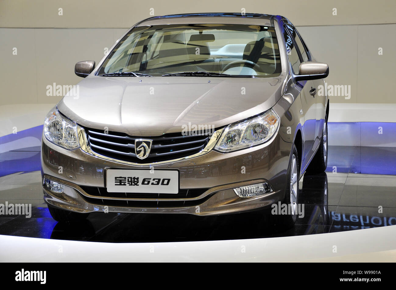 --FILE--The SGMW (SAIC-GM-WULING) Baojun 630 is seen on display at the ...