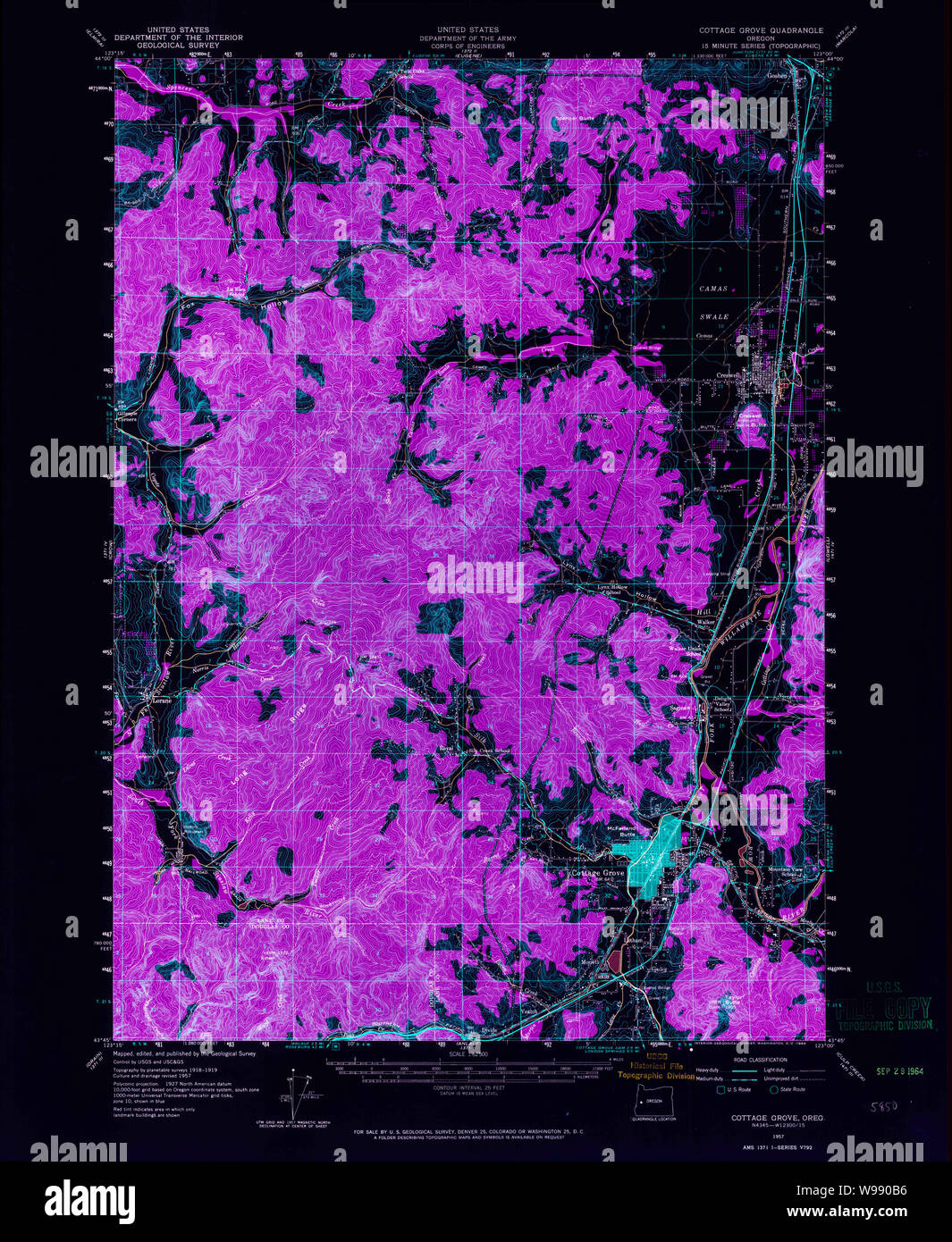 Map of cottage grove hi-res stock photography and images - Alamy