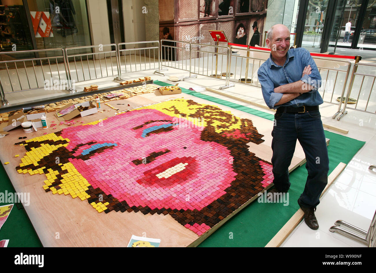Maurice Bennett of New Zealand, known as Toast Art Picasso, is pictured ...