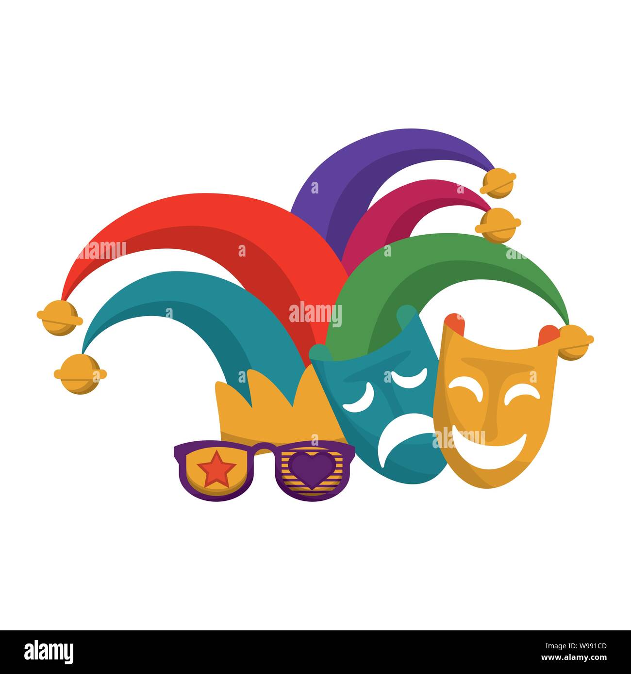 party masks festive celebration cartoon Stock Vector Image & Art - Alamy