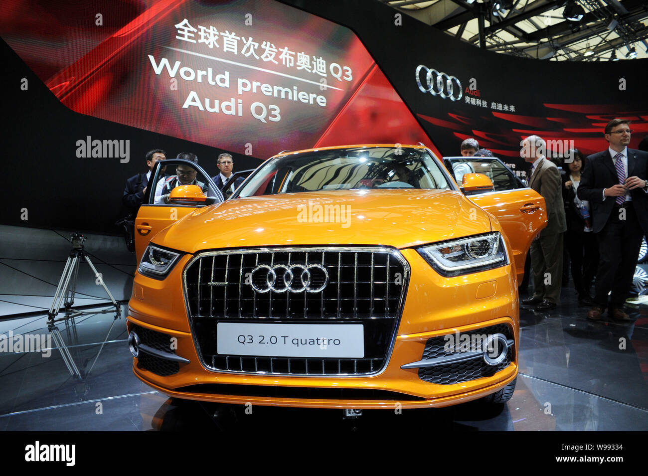 The Audi Q3 is seen on display at the 14th Shanghai International ...