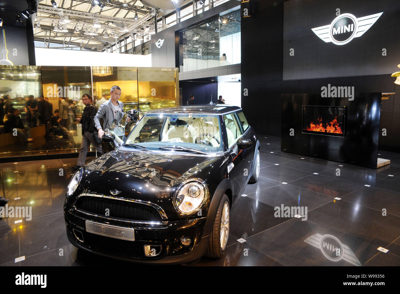 The Mini Goodwood is seen on display at the 14th Shanghai International ...