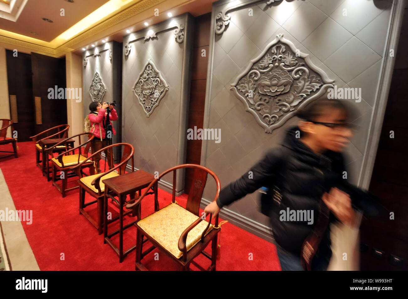 The press visit a meeting room at the renovated National Museum of ...