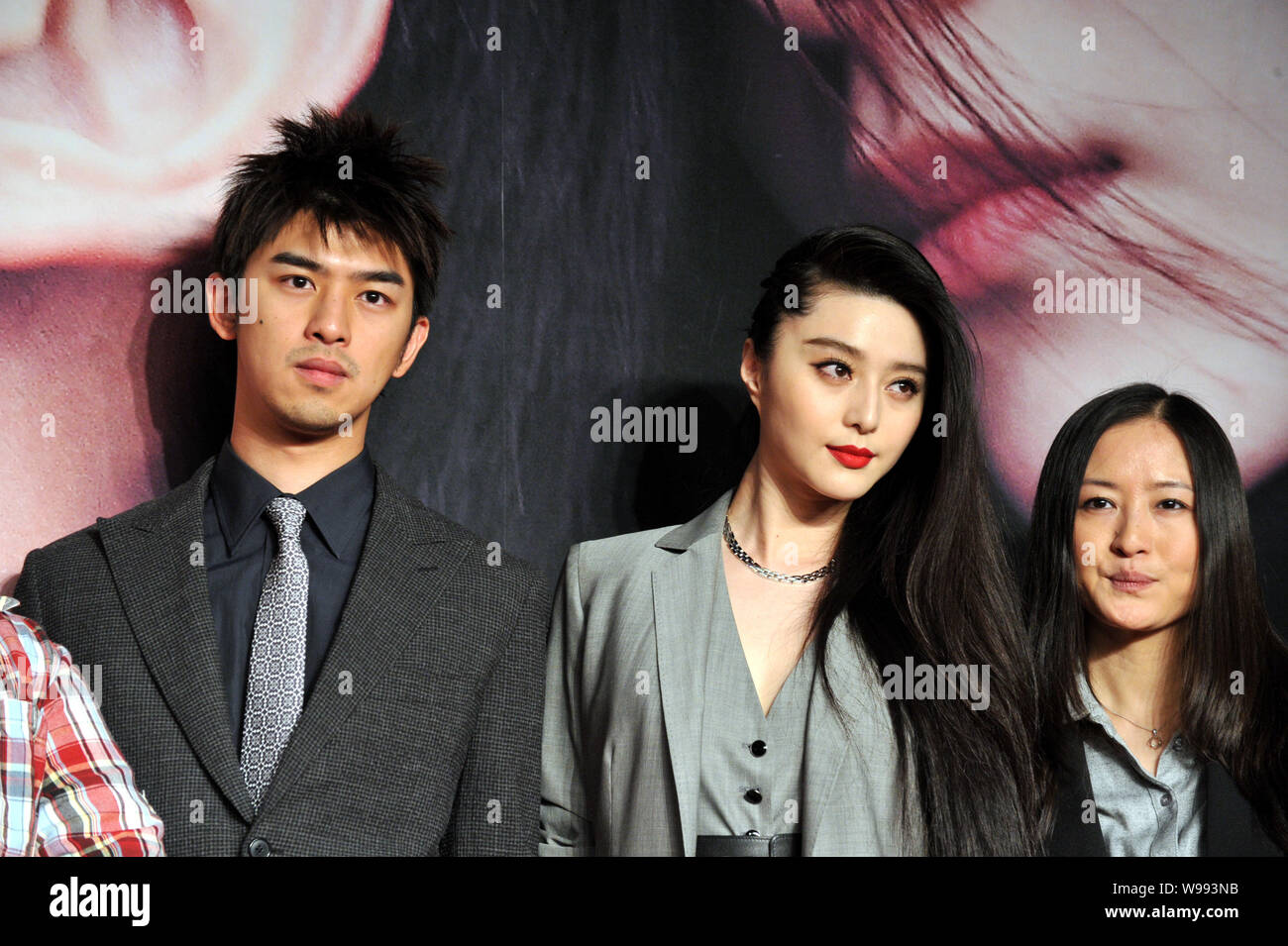 (From left) Taiwanese singer and actor Berlin Chen, Chinese actress Fan ...