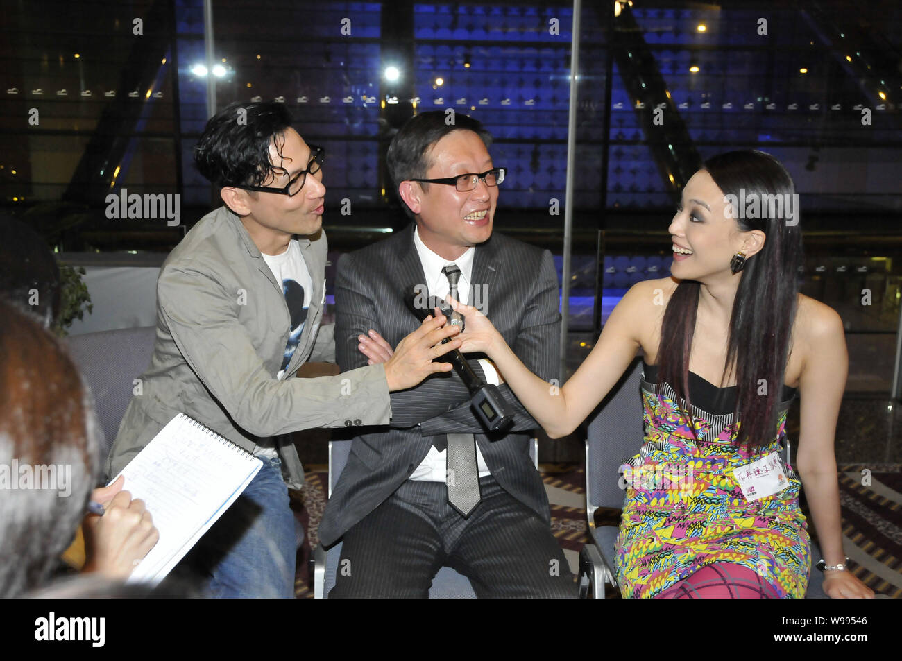 Taiwanese actress Shu Qi (R), Hong Kong director Andrew Lau (M), Hong ...