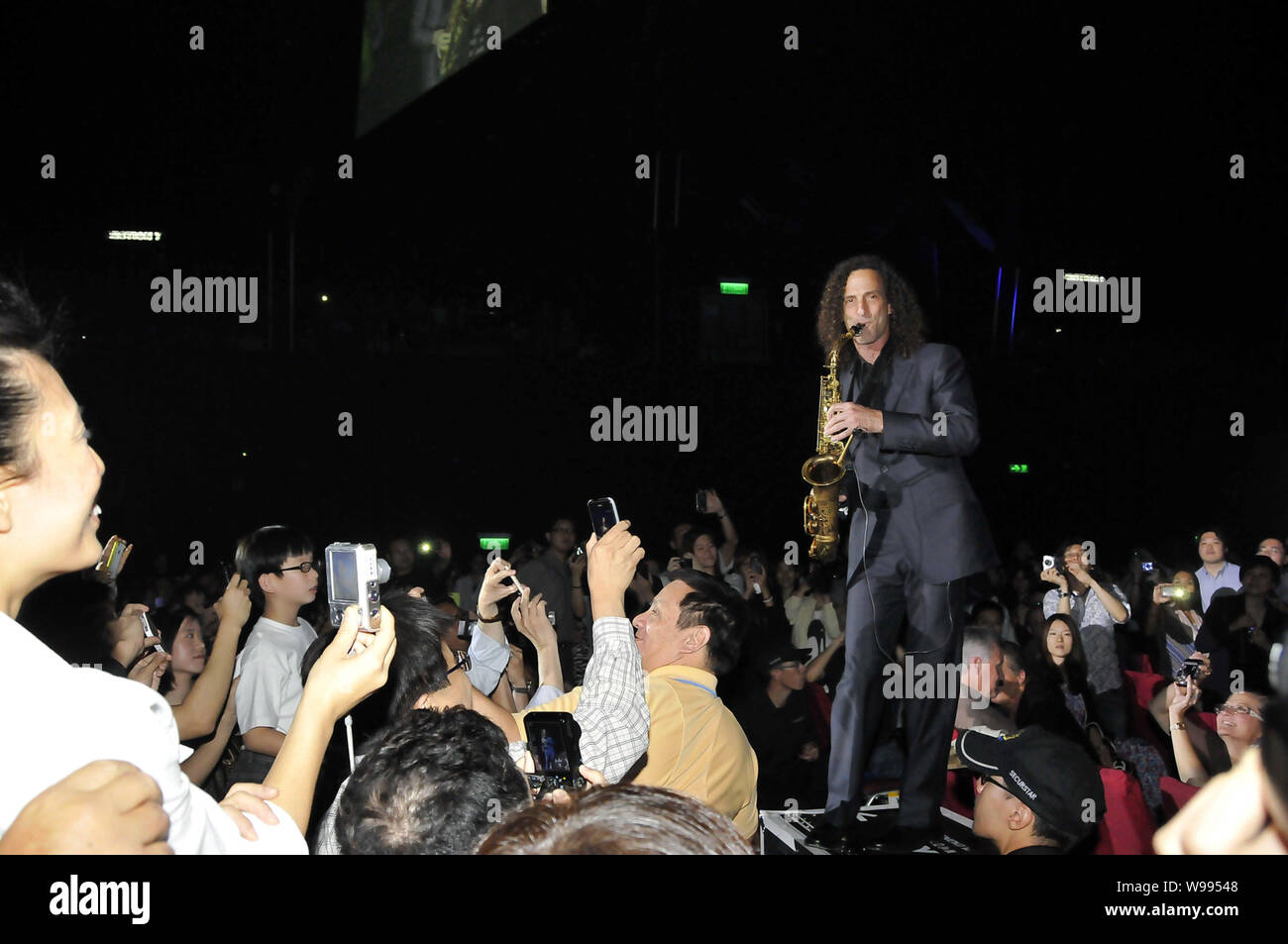 U.S. saxophonist Kenneth Bruce Gorelick, better known as Kenny G ...