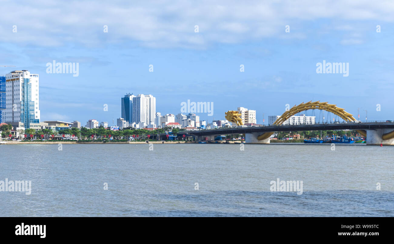 Da Nang,Vietnam - January 05, 2019 : Da Nang city panorama with ...