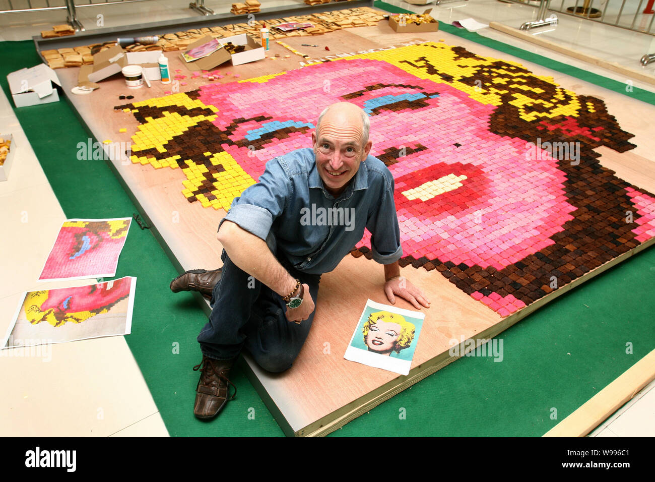 Maurice Bennett of New Zealand, known as Toast Art Picasso, is pictured ...