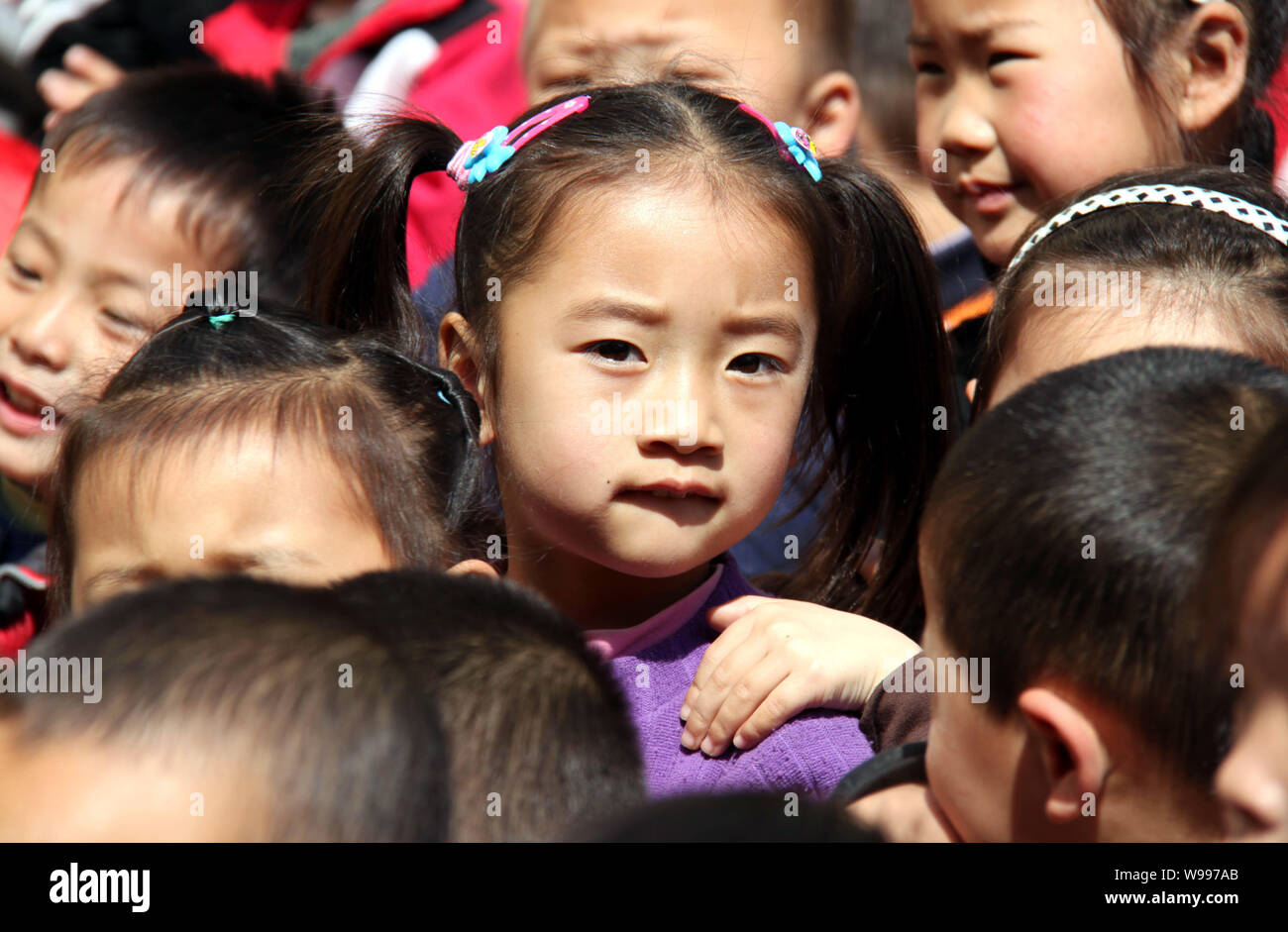 --FILE--Chinese kids are pictured at a kindergarten in Anyang city ...