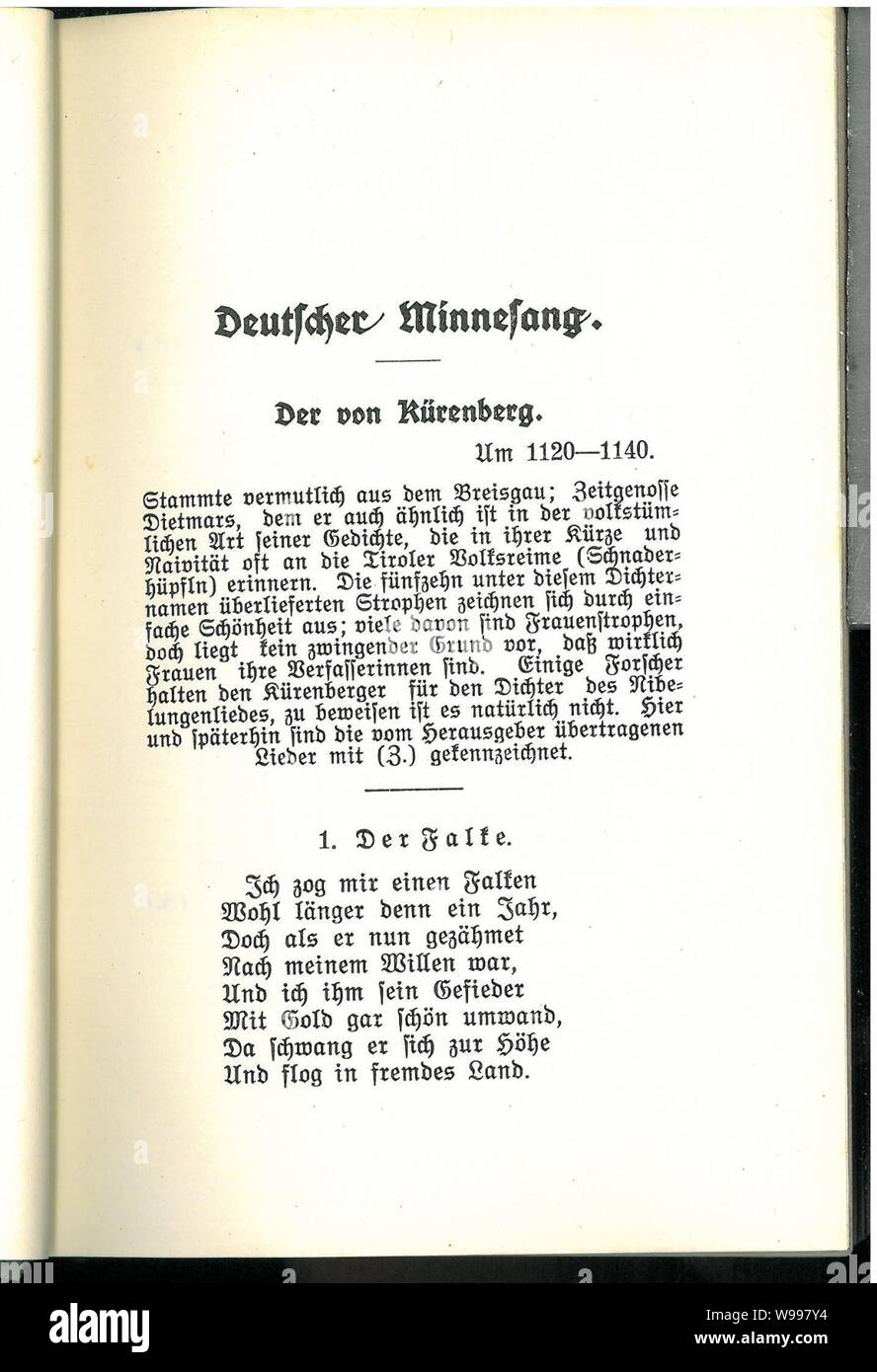 Deutscher Minnesang 021 Stock Photo - Alamy