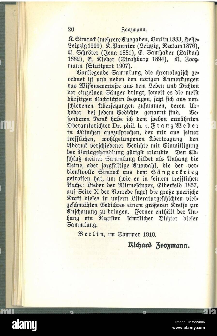 Deutscher Minnesang 020 Stock Photo - Alamy