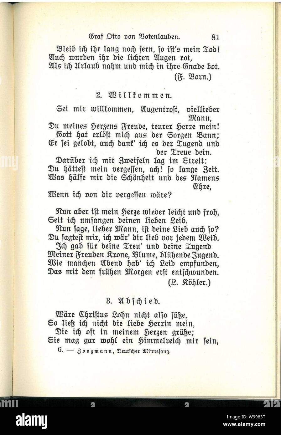 Deutscher Minnesang 081 Stock Photo - Alamy