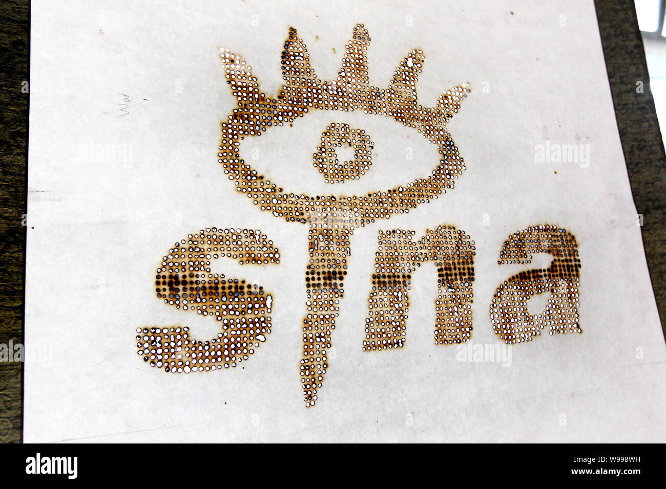 --File--The logo of Sina is pictured during a design show in Beijing ...