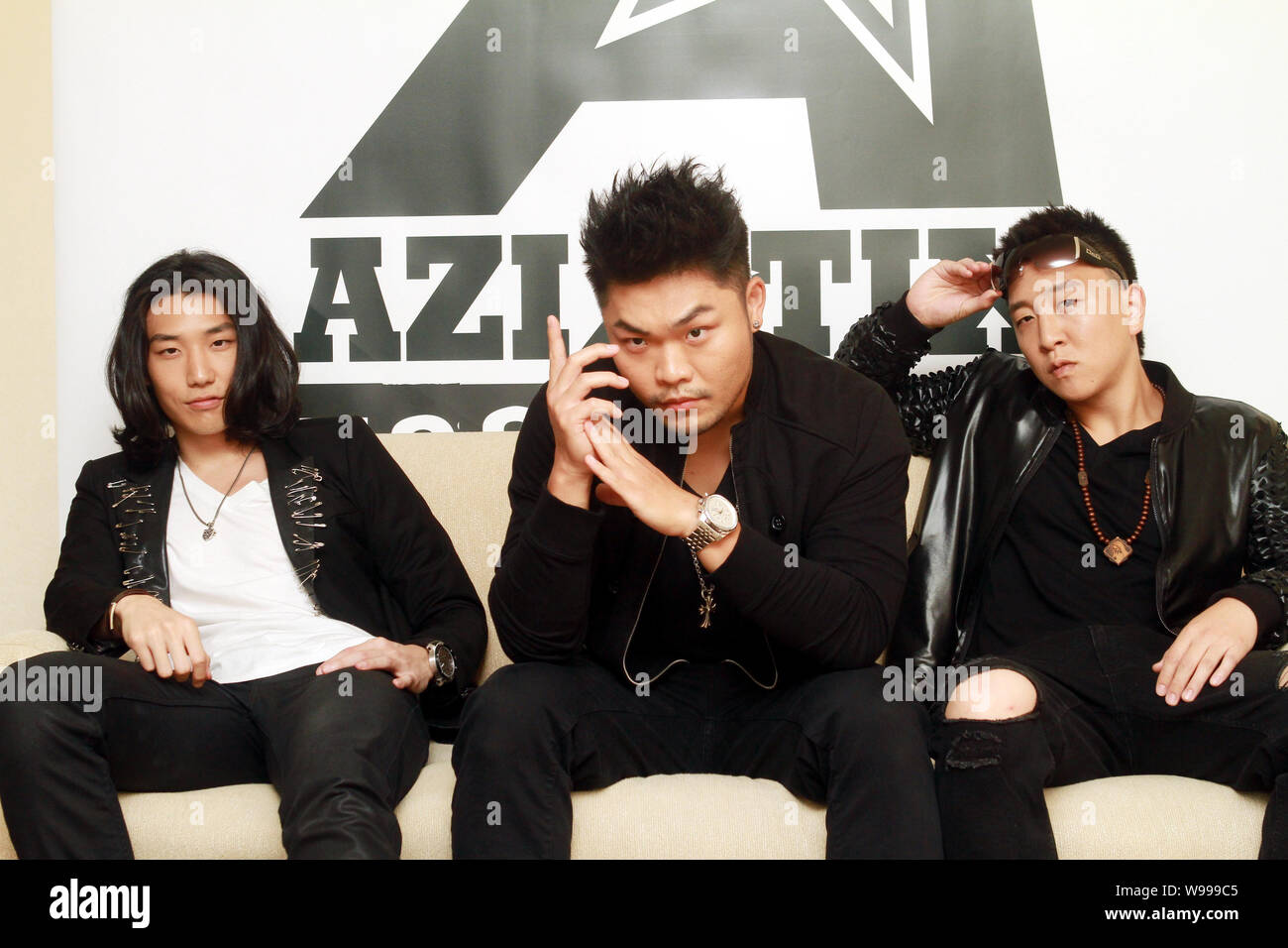 South Korean singer Nicky Lee (C) leaded AZIATIX group holds concert on ...