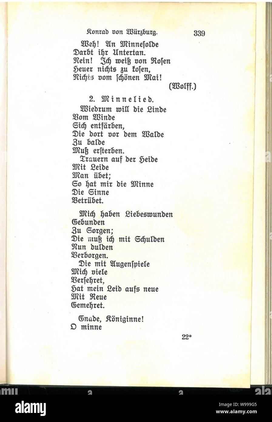 Deutscher Minnesang 339 Stock Photo - Alamy