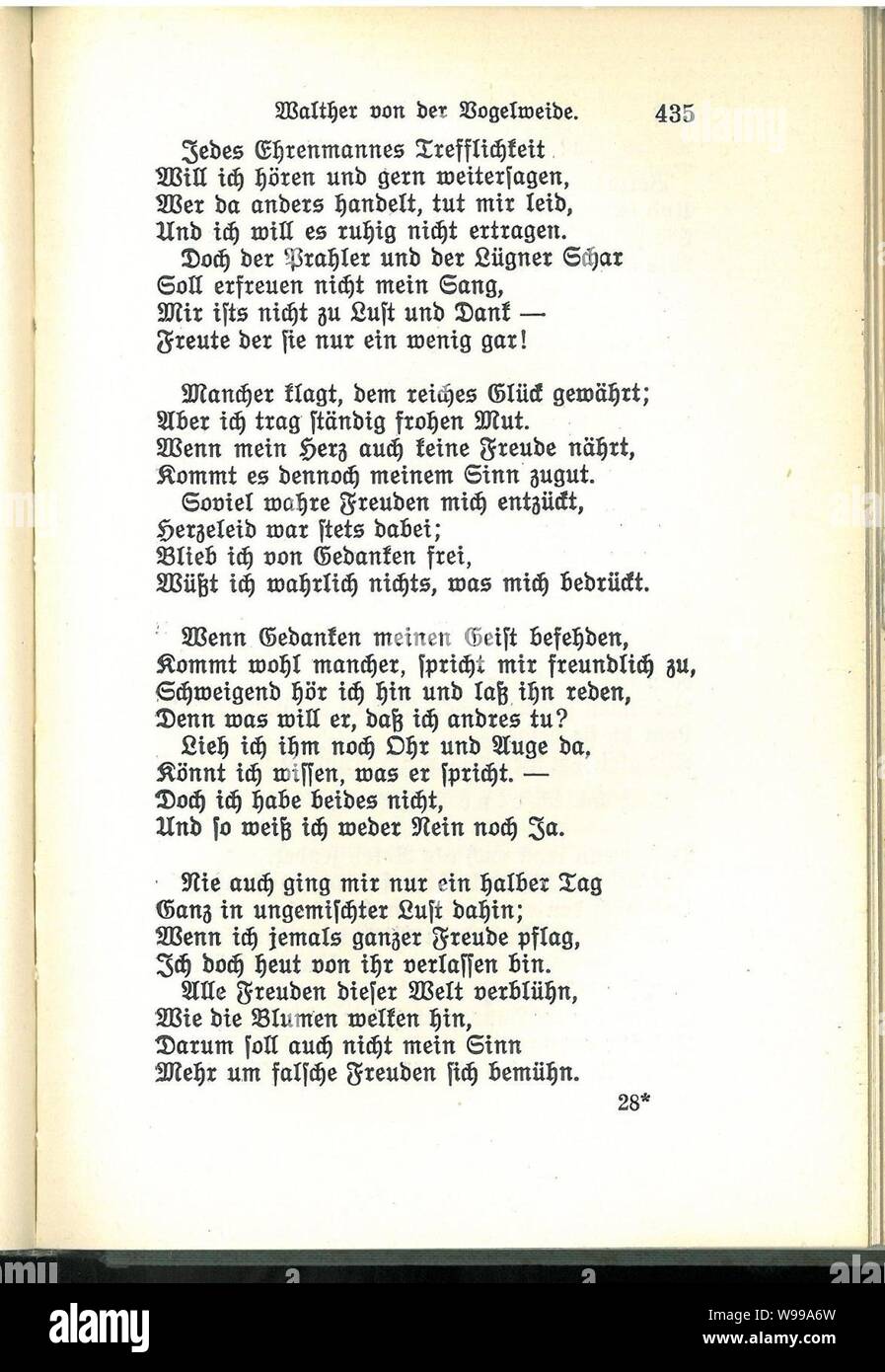 Deutscher Minnesang 435 Stock Photo - Alamy