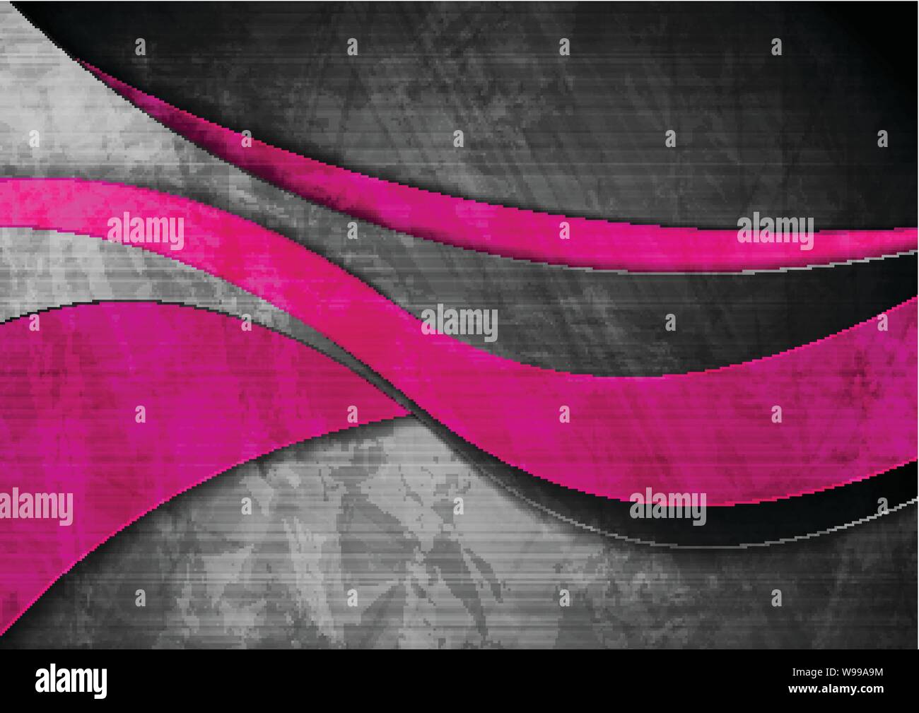 Grunge wavy corporate contrast pink and dark grey texture background ...
