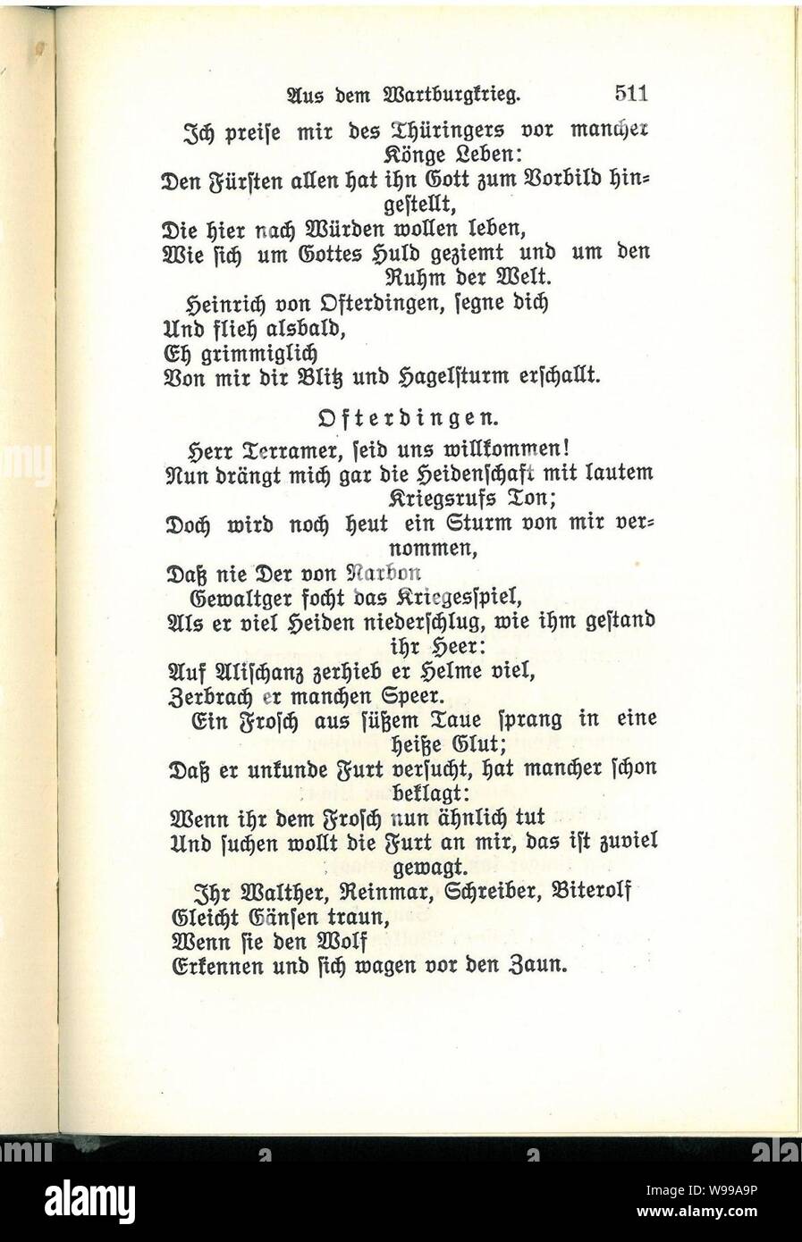Deutscher Minnesang 511 Stock Photo - Alamy