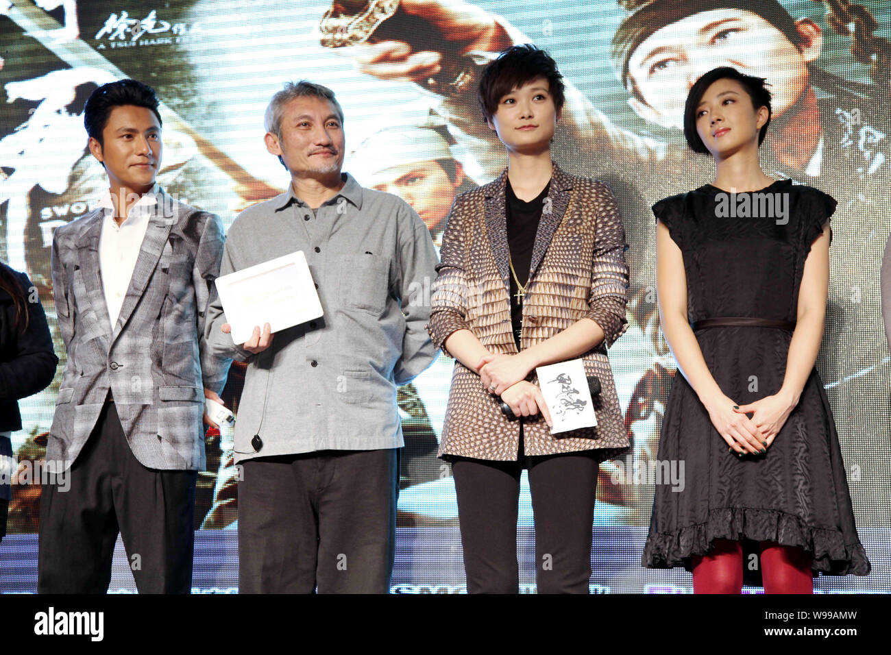 (From left) Chinese actor Chen Kun, Hong Kong film director Hark Tsui ...