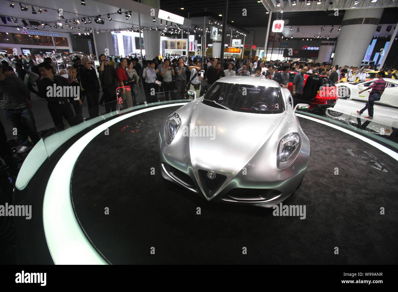 A car of Alfa Romeo is on display during the 9th China (Guangzhou ...