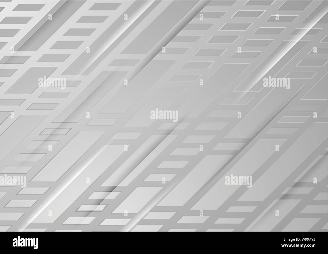 Grey tech abstract geometric background. Vector design Stock Vector ...