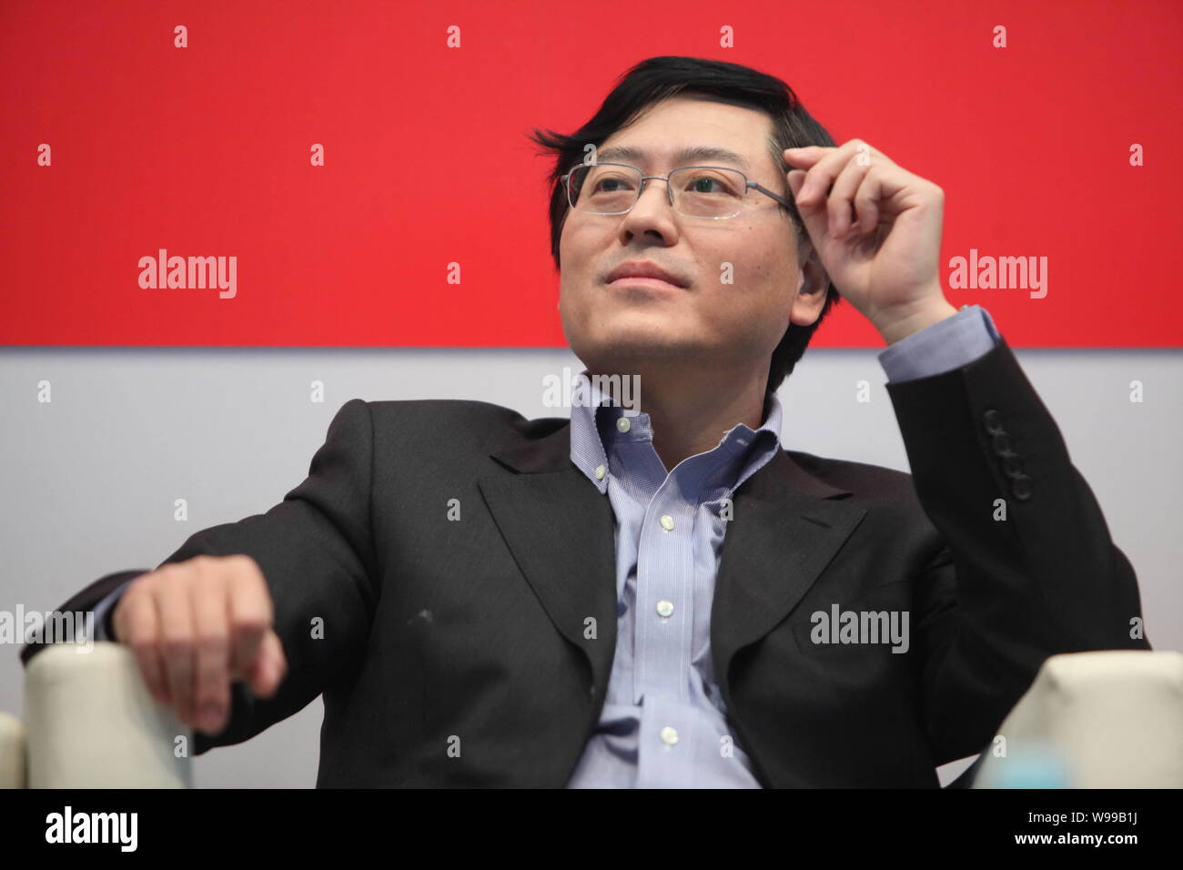 Yang Yuanqing, chairman and CEO of Lenovo is pictured at a press ...