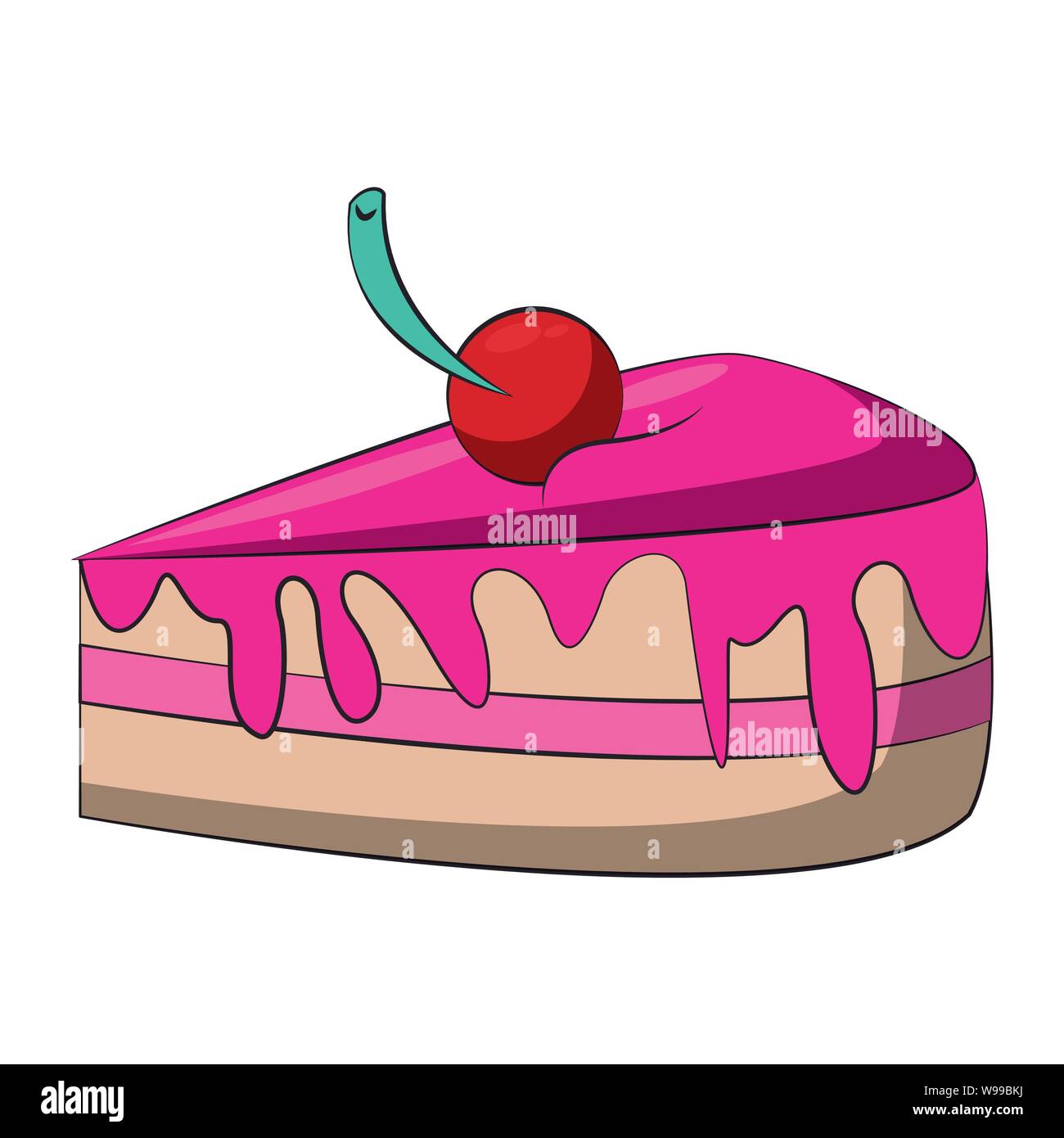 sweet candy dessert delicious cartoon Stock Vector Image & Art - Alamy