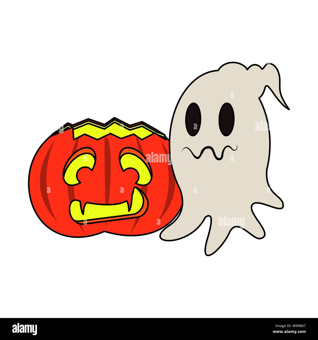 halloween october scary celebration cartoon Stock Vector Image & Art ...