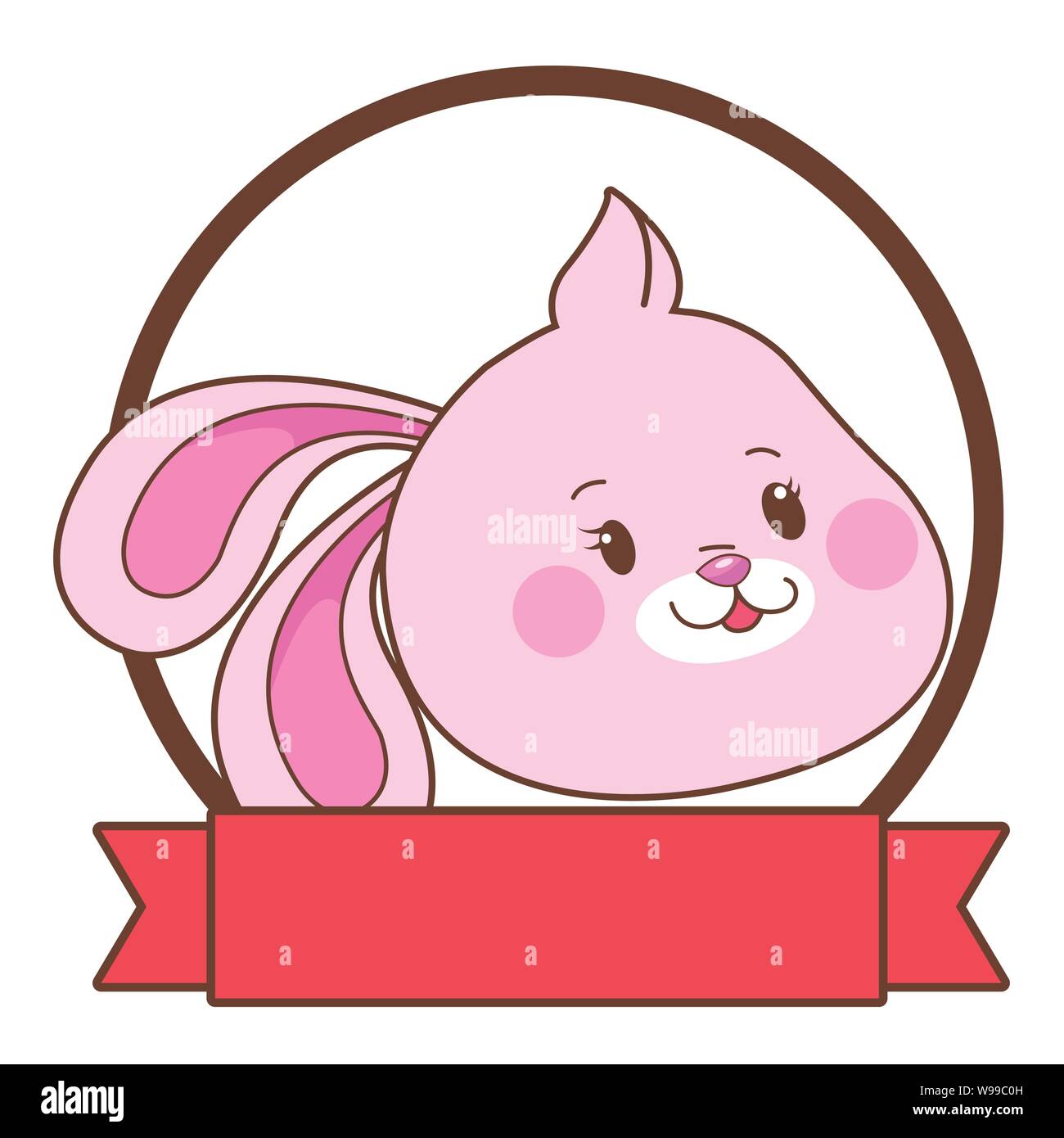 Mid autumn rabbit face cartoon Stock Vector Image & Art - Alamy