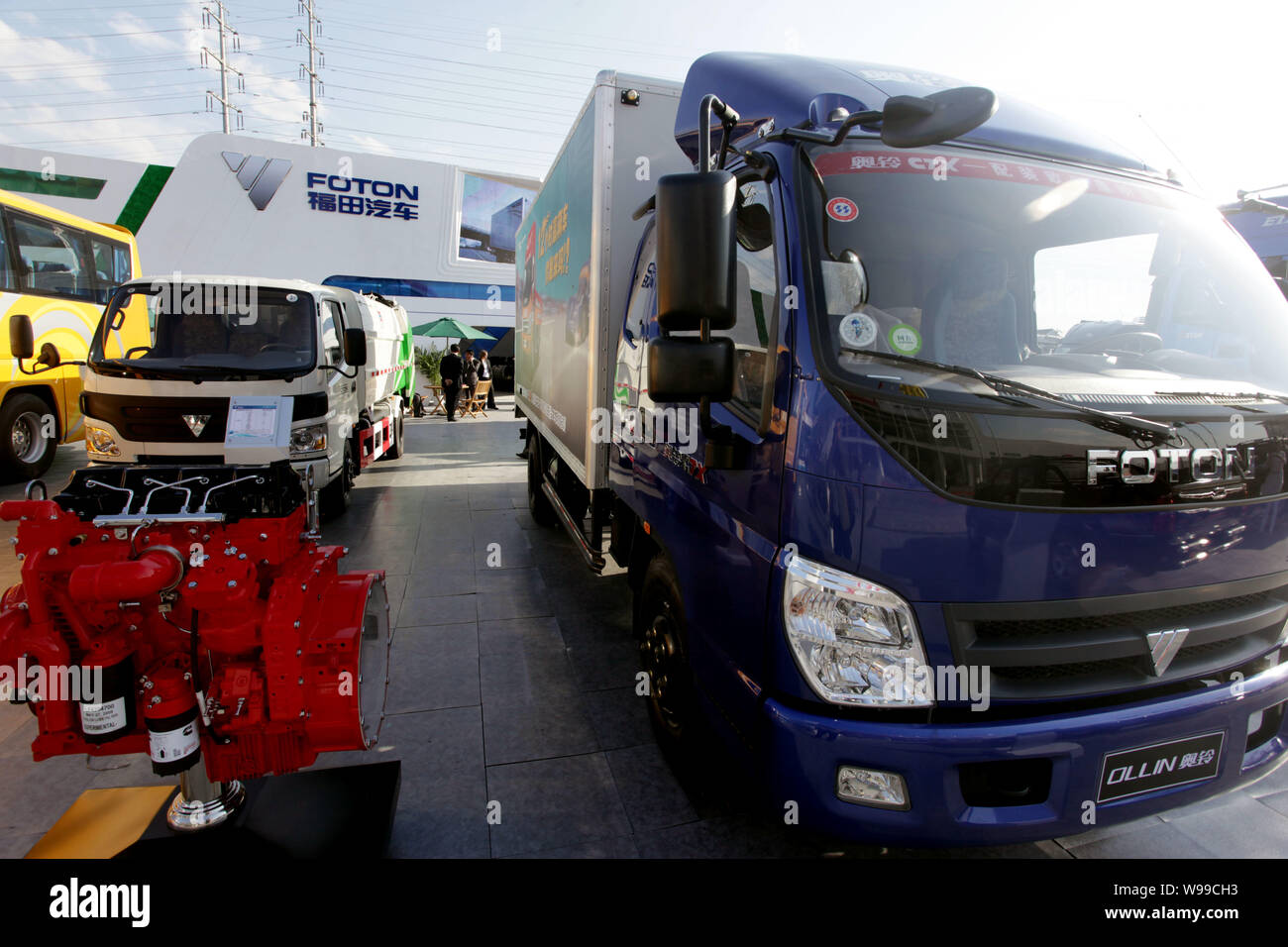 --File--Foton vehicles are seen on display at the 11th Beijing ...