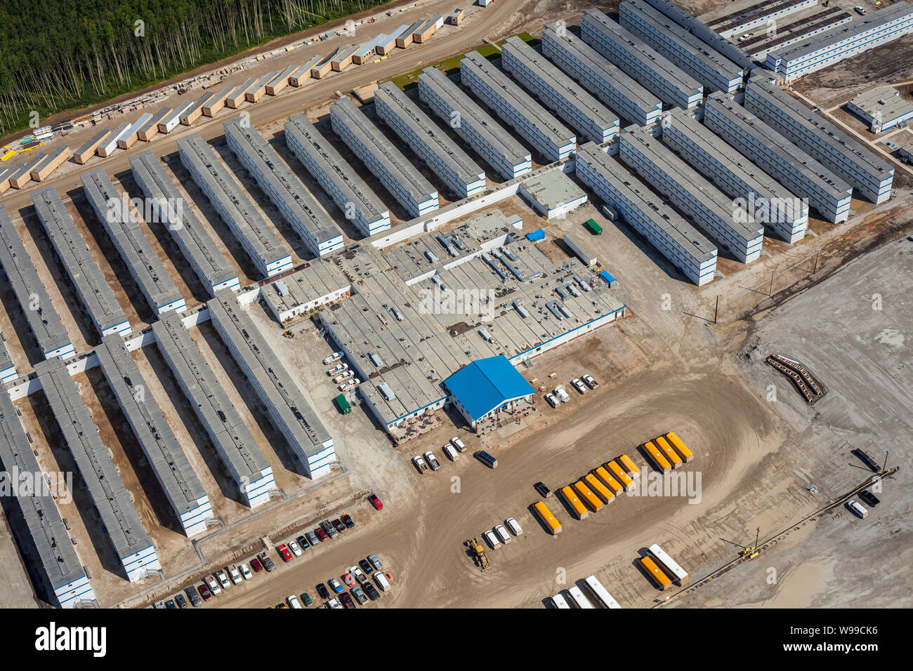 Camp housing for oil sands workers for oil sands operations north of ...