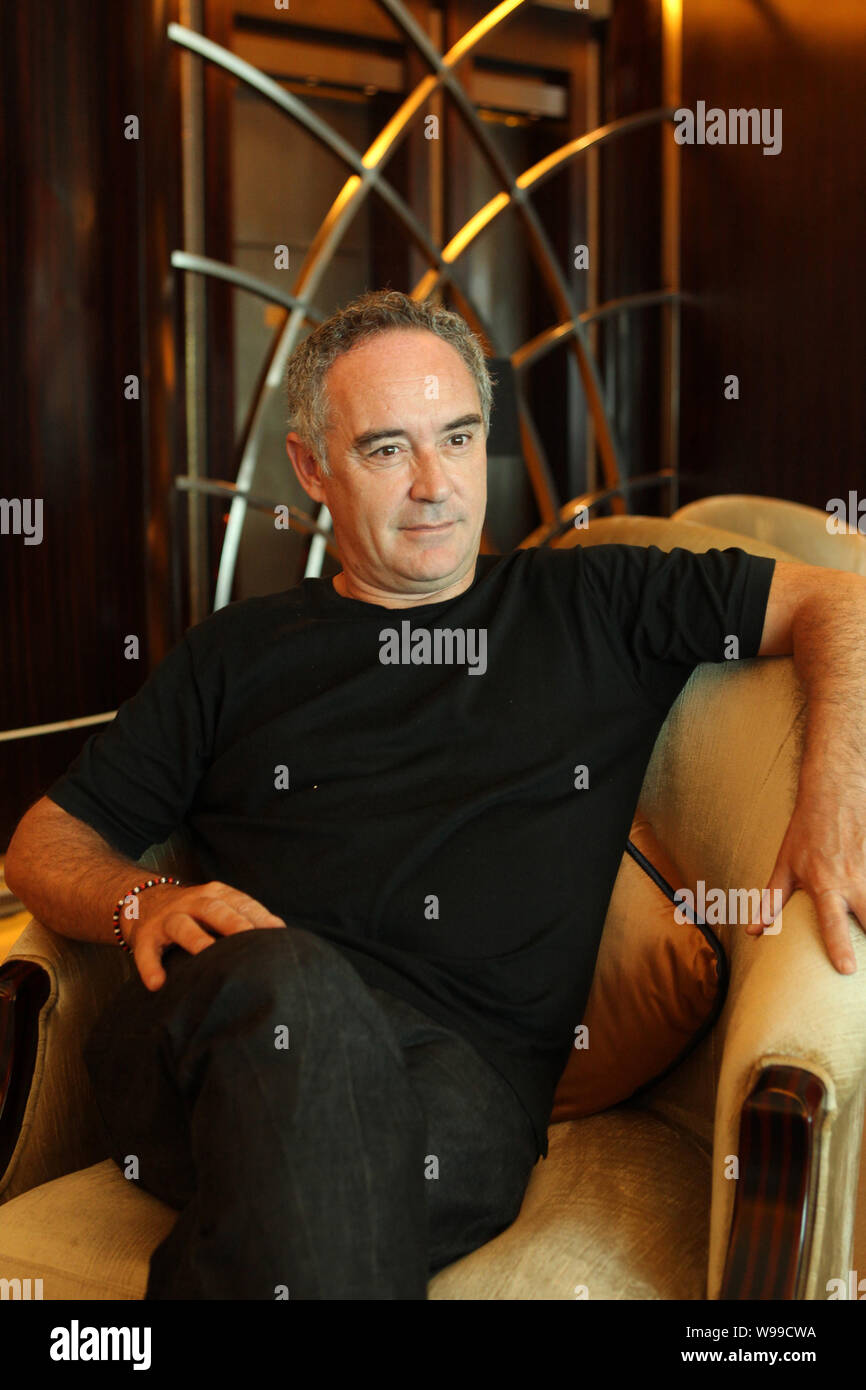 Southern Spains most celebrated chef Ferran Adria is pictured in ...