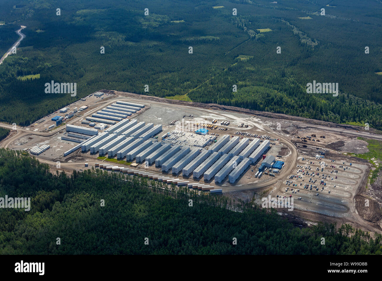 Camp housing for oil sands workers for oil sands operations north of ...
