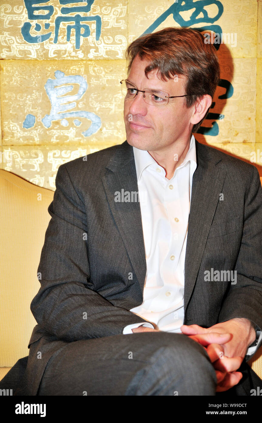 Knut Frostad, Chief Executive Officer of the Volvo Ocean Race, attends ...