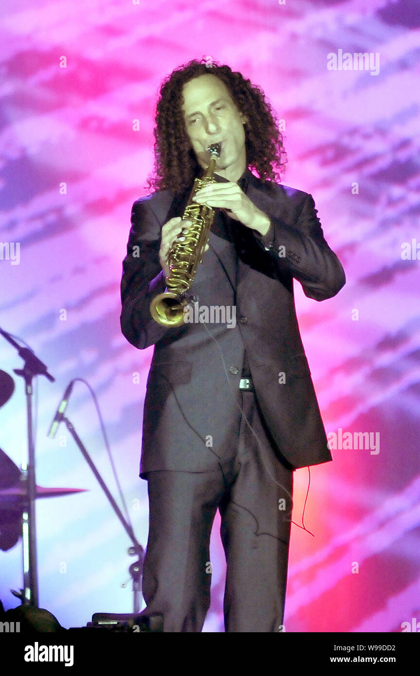 U.S. saxophonist Kenneth Bruce Gorelick, better known as Kenny G ...