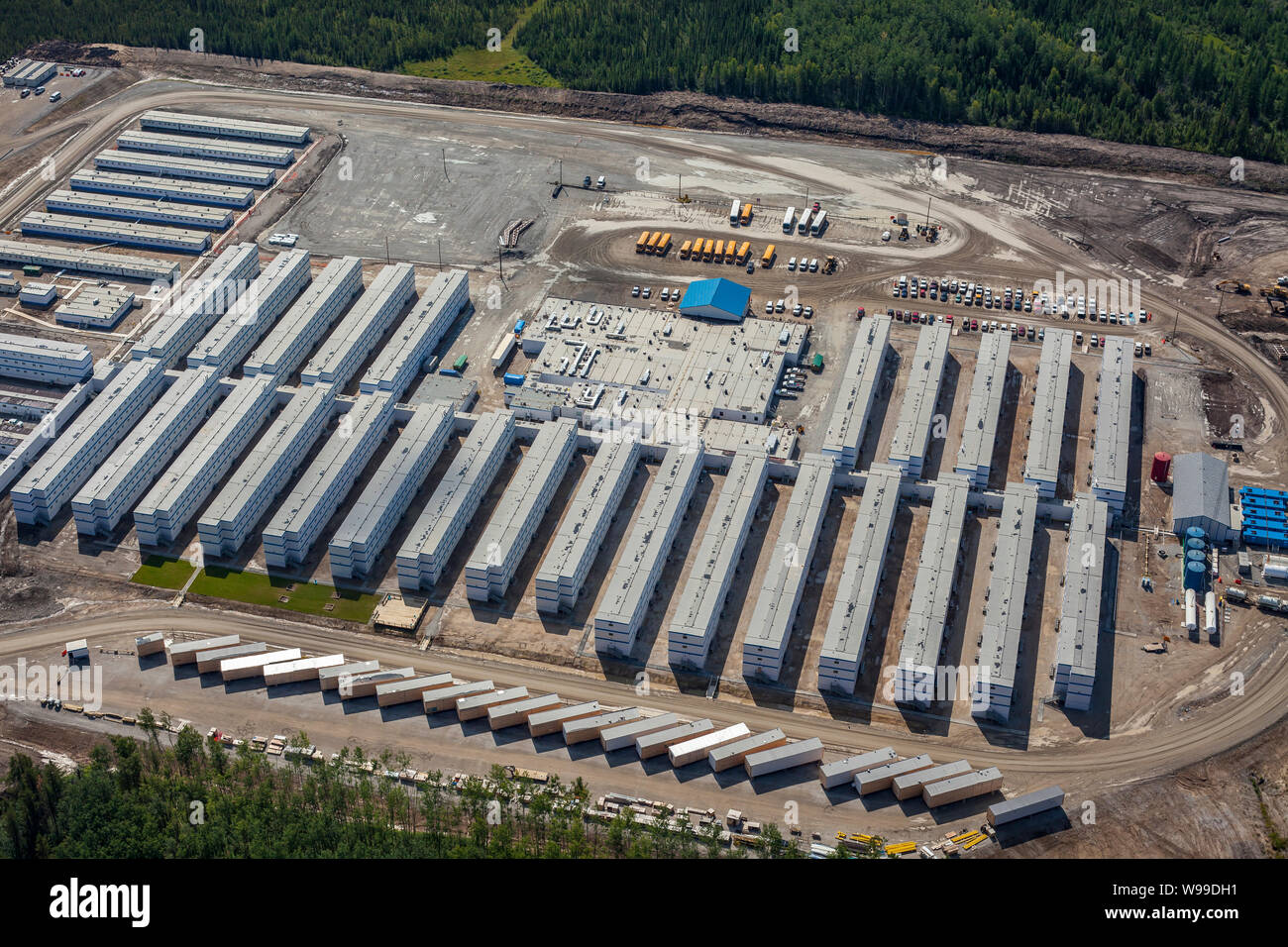 Camp housing for oil sands workers for oil sands operations north of ...