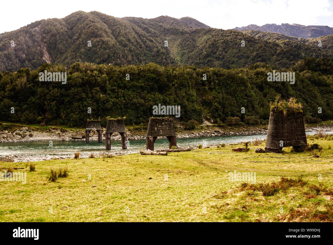 We drive to a spot where there is no bridge any longer Stock Photo - Alamy