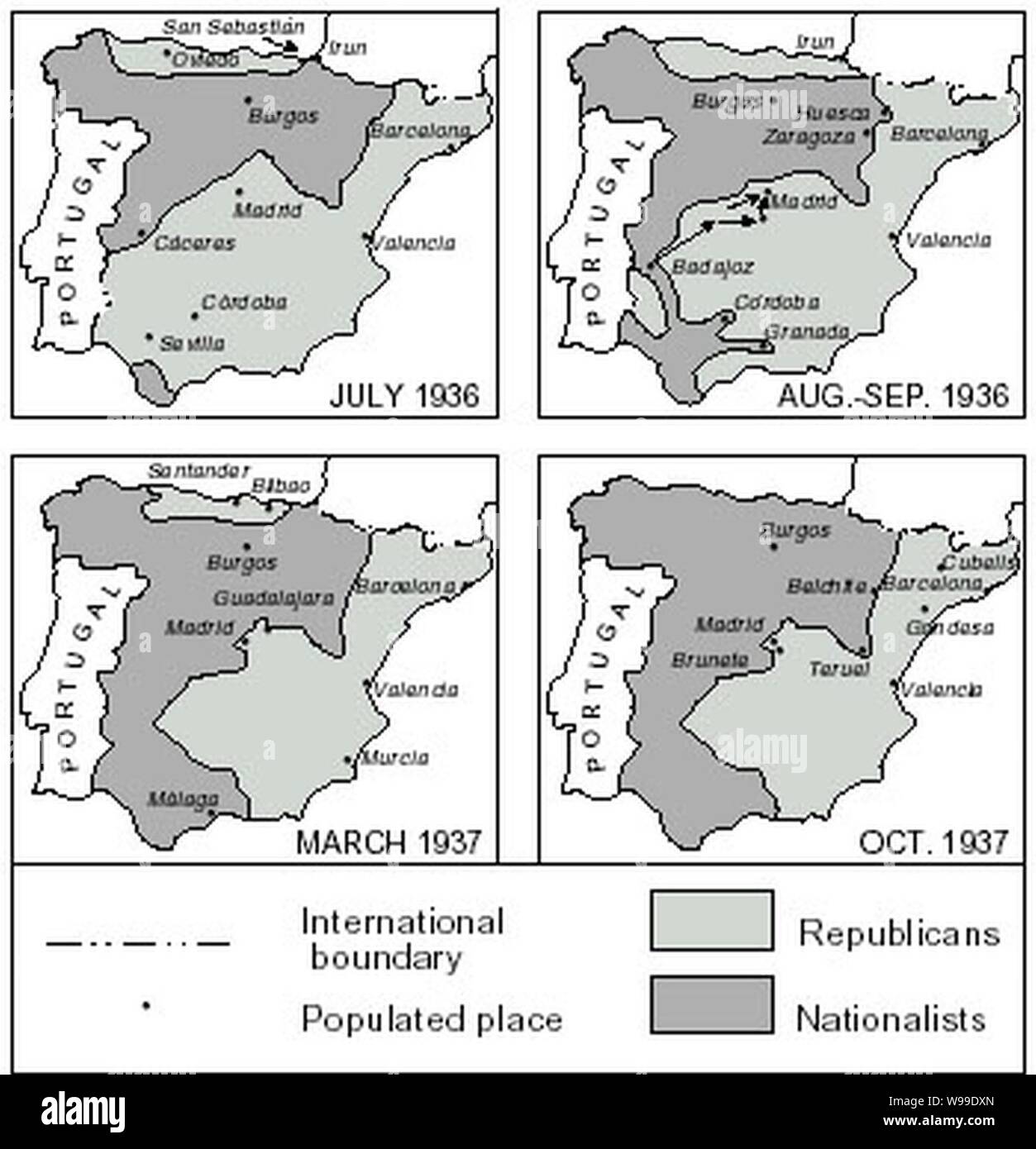 Spanish civil war spanish history historical archive archival hi-res ...