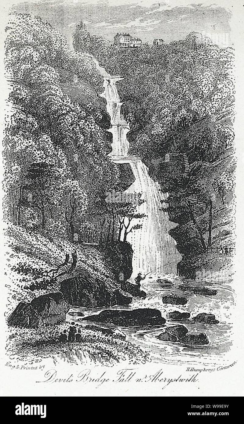 Devil's Bridge Fall nr. Aberystwith Stock Photo - Alamy