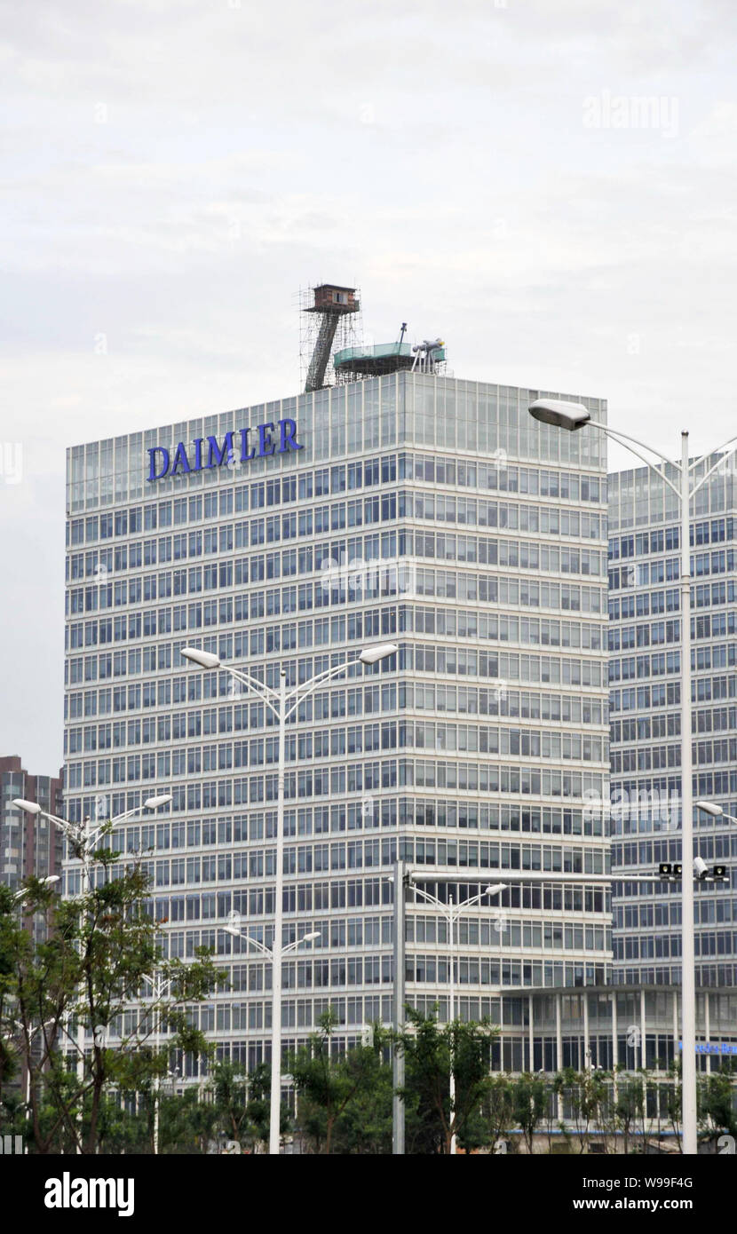 --FILE--View of the Daimler Tower where Mercedes-Benz (China) Ltd. is ...
