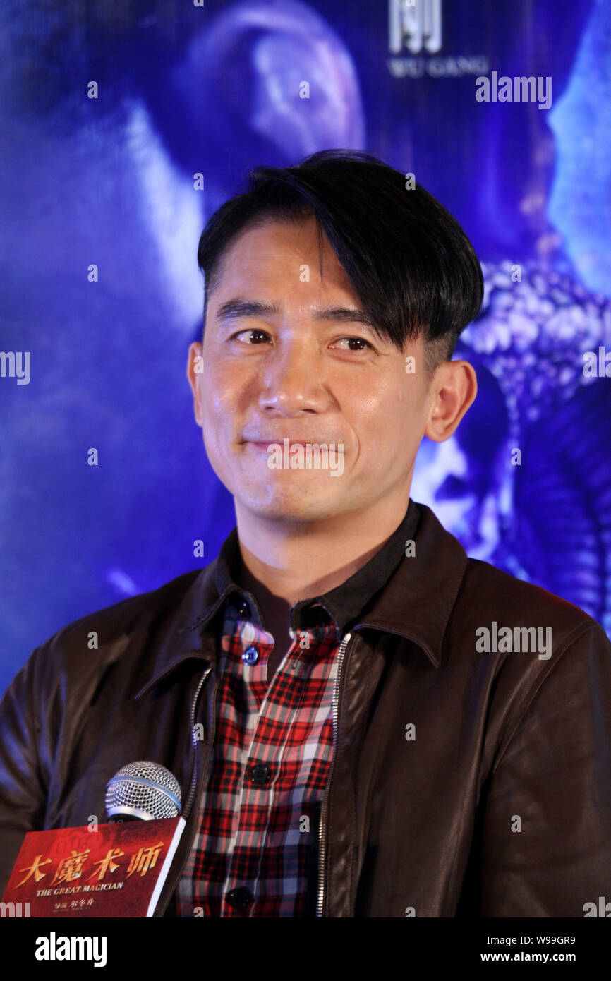 Hong Kong actor Tony Leung attends a press conference for the film, The ...