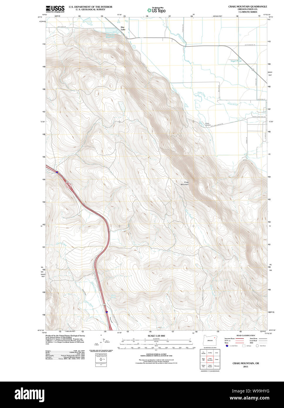 Map of craig hi-res stock photography and images - Alamy